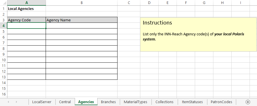 INN-Reach Configuration and Mapping Spreadsheet